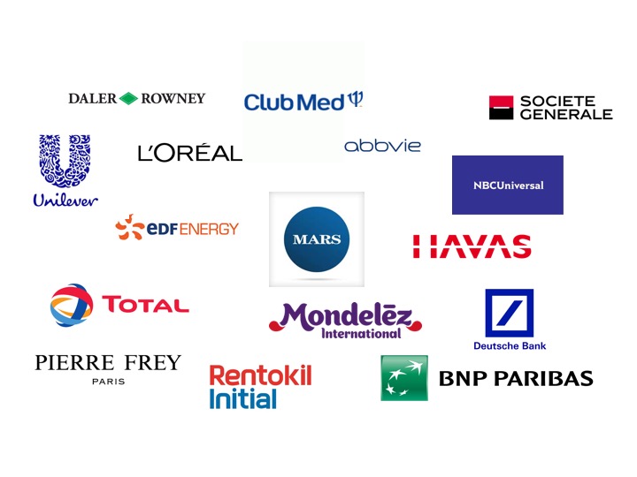 Planche logos clients - RICOACHET- executive coaching